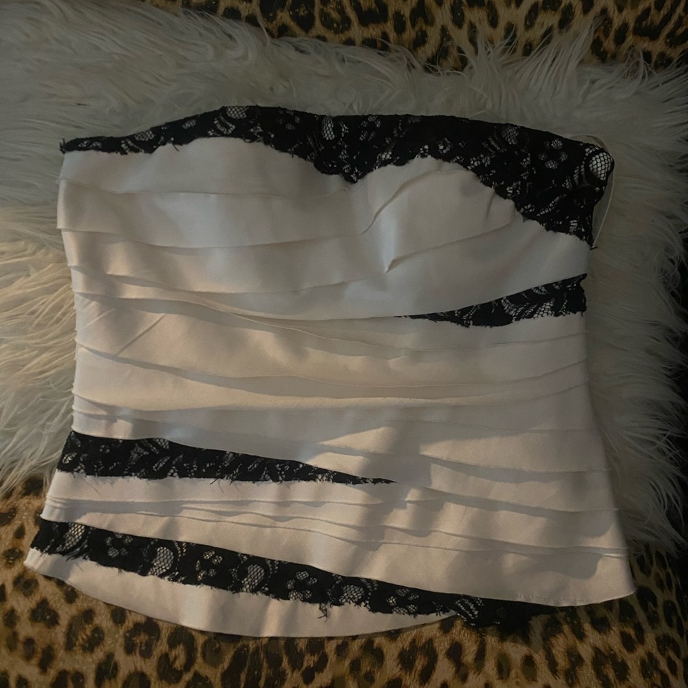 Bebe Vintage Corset Top Lace Corset White - Gem